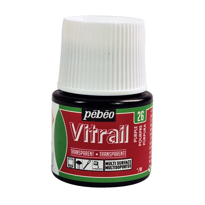 Boja za staklo Pebeo Vitrail 45 ml – Crna