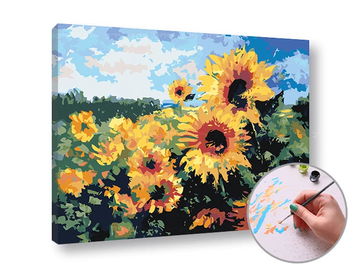 Slikanje brojevima SUNCA NA LUDU – 60k50 cm - bez rama