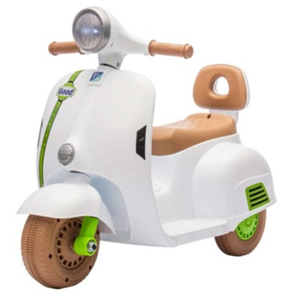 Motor Vespa na akumulator mini skuter 6v MB276 bela boja 601719B