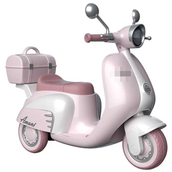 Motor Vespa na akumulator skuter 6v MB 901 roze boja 418772R