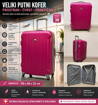 Kofer br.38, 65x45x32, uvoz Svajcarska
