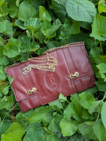 Vintage kozna like Cartier tasna