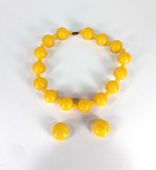 Vintage bakelit/katalin ogrlica/mindjuse set
