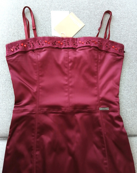 JOHN GALLIANO top saten haljina.Italija.Novo.