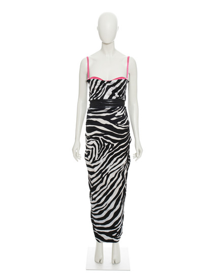Dolce & Gabbana D&G SS 2007 Runway Zebra Dress