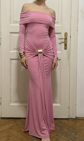 Elegantna pink haljina