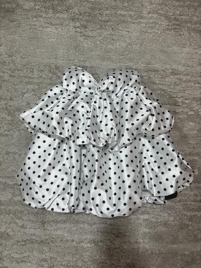 Polka mini puff haljina