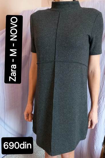 Zara haljina siva M/38 - NOVO