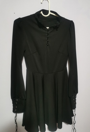 Novo! Goth haljina sa kragnom S-M