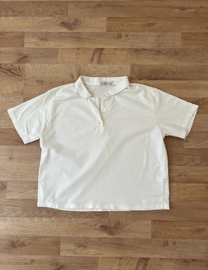 Stradivarius bela polo majica
