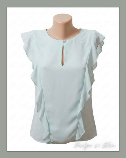 3.2. Svetloplava bluza M Zara Trafaluc