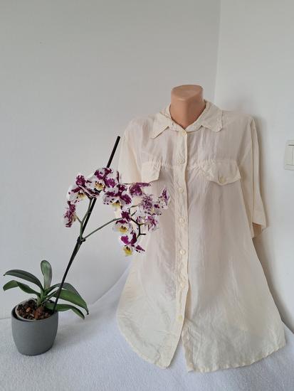 Elegantna safari tunika od 100% svile vel 44