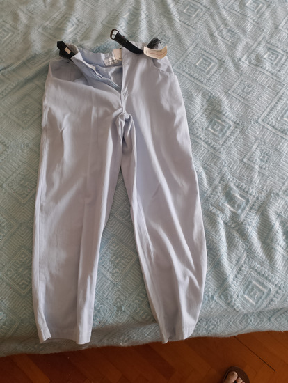 Nove retro svetloplave pamučne pantalone