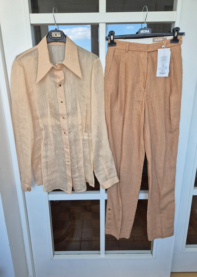 Mona lanene pantalone i košulja