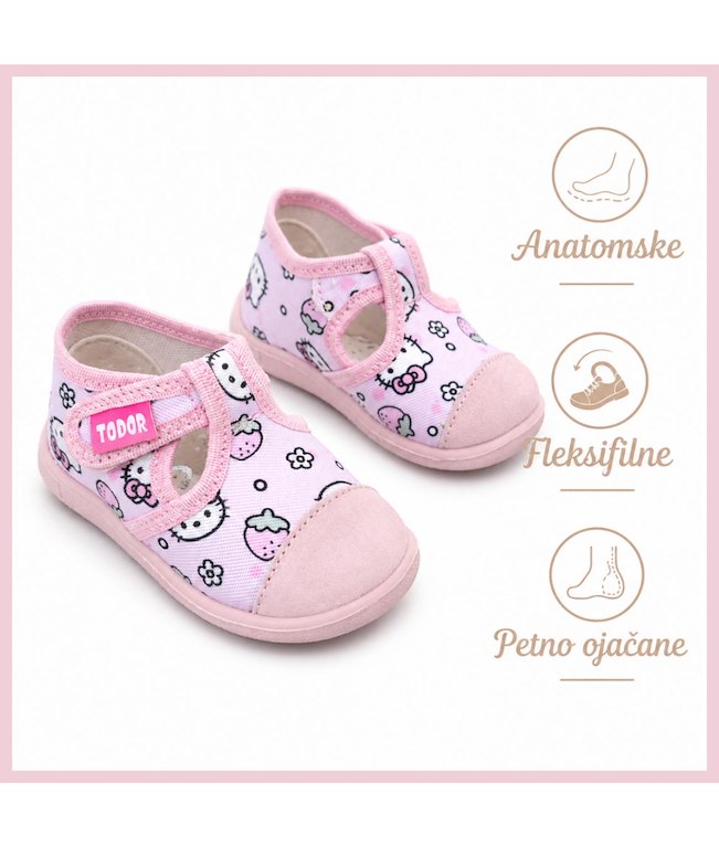 TODOR DEČIJE PATOFNE - HELLO KITTY