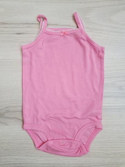 Pamucni bodic sa bretelama 9m Roze NOVO