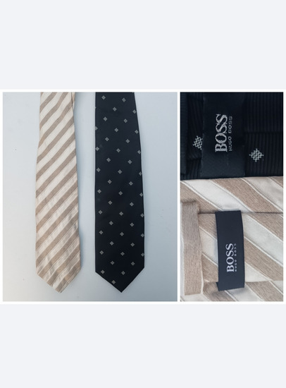 Lot - HUGO BOSS kravate - 100% svila