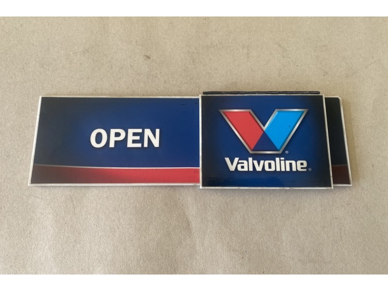 Valvoline - Natpis OPEN-CLOSED za radnje i servise -