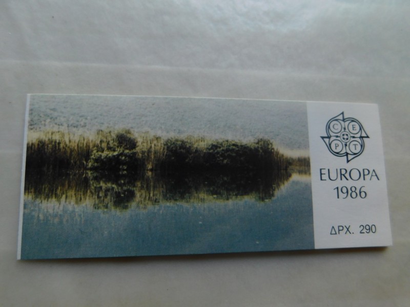 ** KARNET GRČKA EUROPA 1986 **