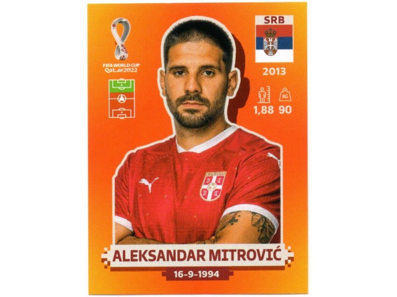 SRB.17 - ALEKSANDAR MITROVIĆ - PANINI FWC Qatar 2022