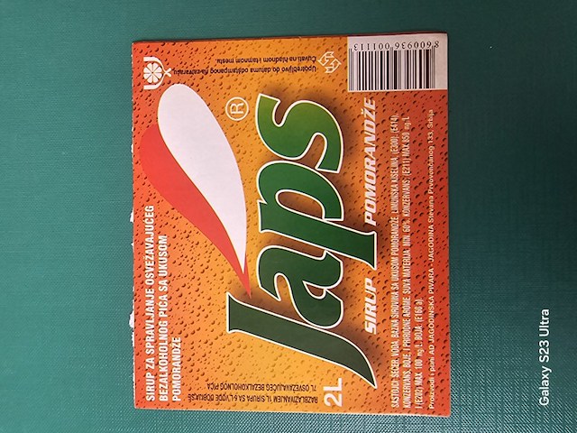 JAPS POMORANDZA SIRUO Jagodinska pivara