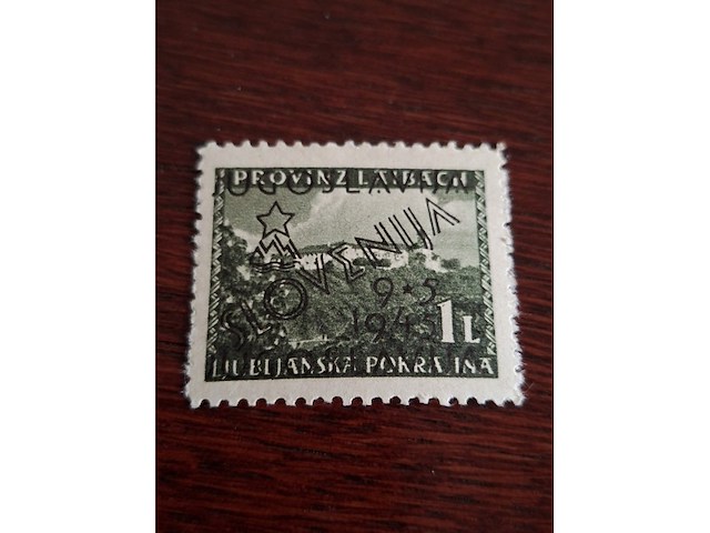 Jugo 1945, Ljubljana, provizorijum, LOT 3 marake, MNH
