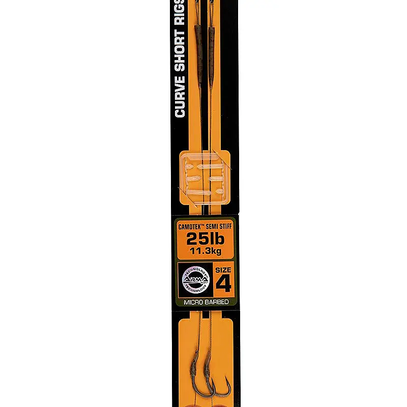 FOX Edges Curve Short 4 - 25lb Camotex Semi Stiff x 2 (CCR180) 59992
