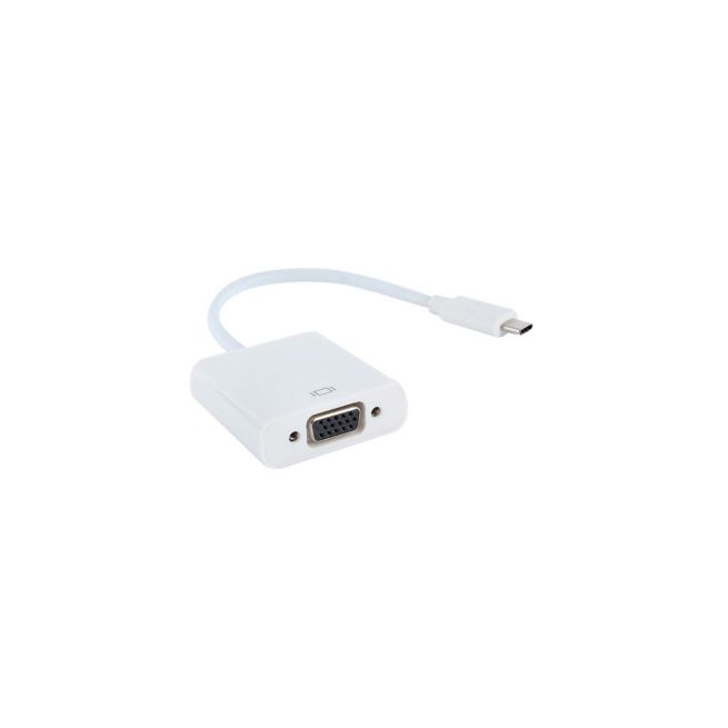 E-GREEN Adapter USB 3.1 tip C (M) - VGA (F) beli