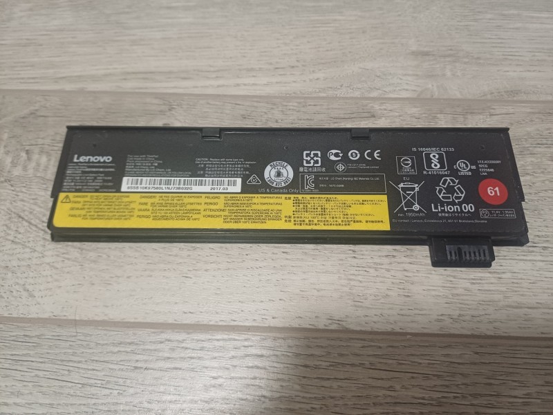Baterija za Lenovo T470 , T480 , T570 , T580 , P51S