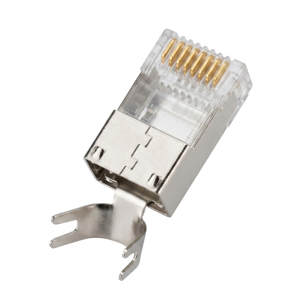 KONEKTOR RJ45 SA POZLAĆENIM PINOVIMA 8P8C CAT7 KOMAD