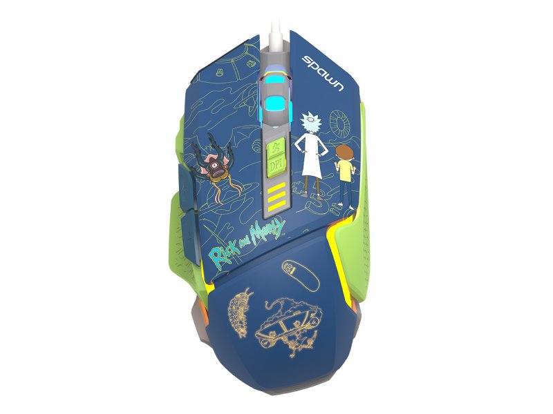 SPAWN RICK AND MORTY GAMING MOUSE 01
