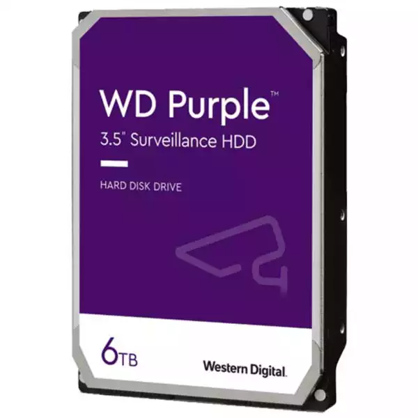 HARD DISK 6TB SATA3 WESTERN DIGITAL CAVIAR 64MB WD62PURZ PURPLE