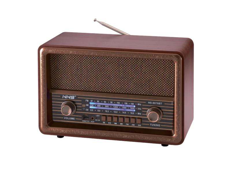 ELEMENTA RETRO RGB BLUETOOTH RADIO 8076BT/B