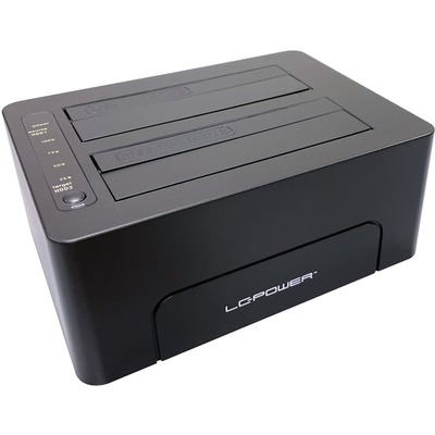 HDD DOCKING LC-DOCK-C-V2 USB3.1 GEN.1×1 2.5/3.5′ HDD/SSD BLACK