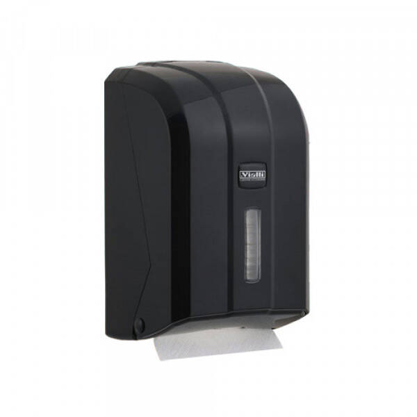 DISPENZER ZA SLOŽIVI TOALET PAPIR VIALLI K6 CB CRNI