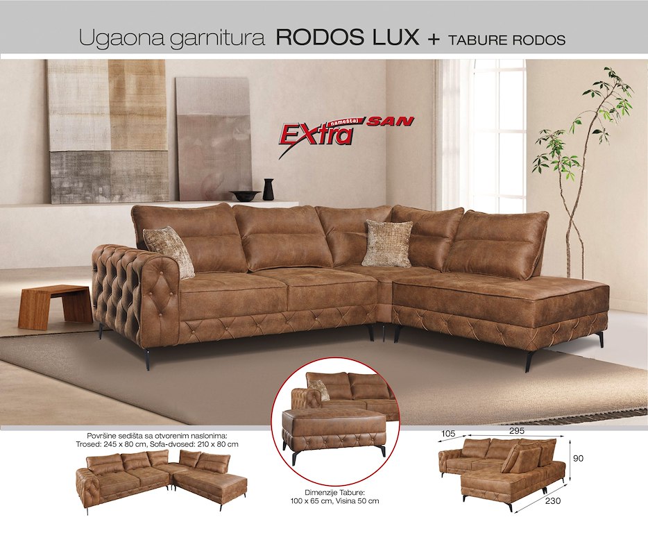 Ug.Rodos lux + tabure Rodos