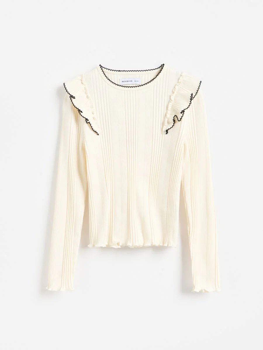 Rebrasta bluza sa volanima