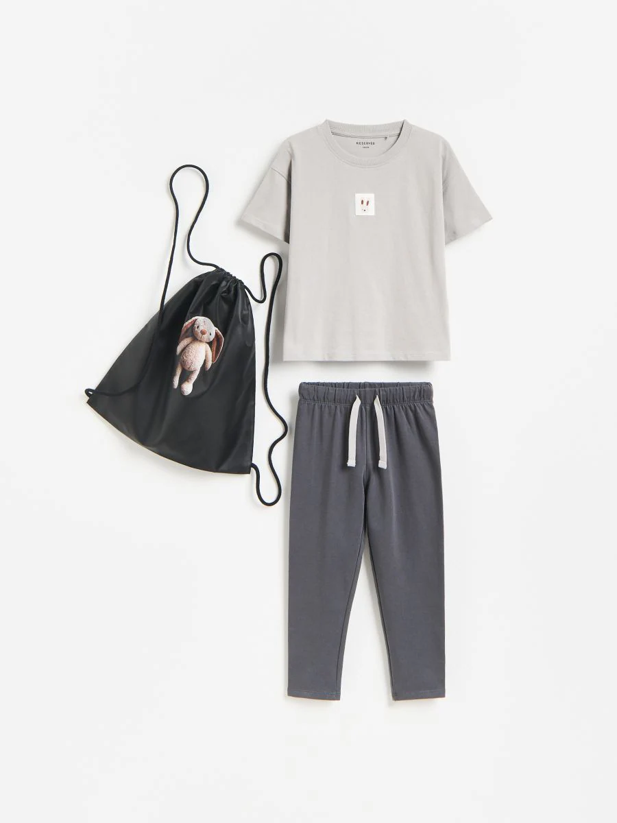 BABIES` T-SHIRT, TROUSERS & BAG