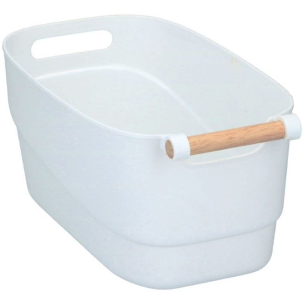 Kutija za kuhinju za skladištenje 33x18x15cm pvc belo/natur alpina