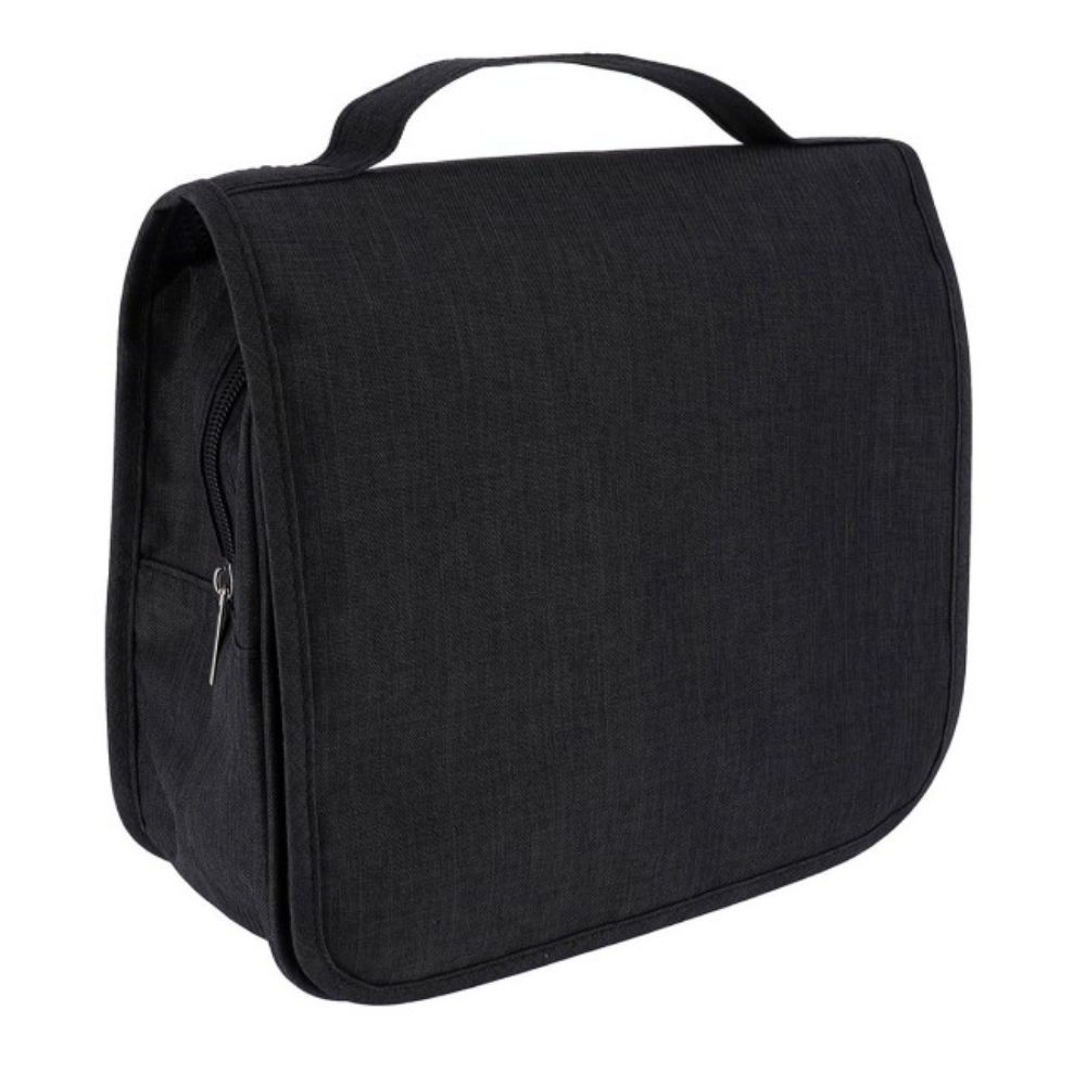 Neseser za putovanje sa kukicom 25x25x9 poliester crna