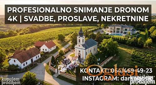Profesionalno 4k snimanje dronom Beograd i okolina