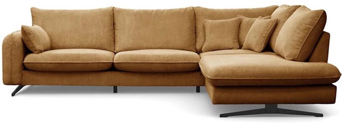 Prince L Poso 01 kutna garnitura 315x225x90 cm senf desna