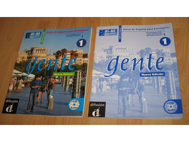GENTE 1 A1-A2 SPANSKI UDZBENIK + RADNA SVESKA + 2 CD-a