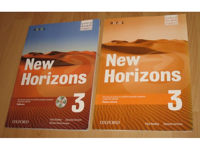 NEW HORIZONS 3 UDZBENIK + RADNA SVESKA + CD