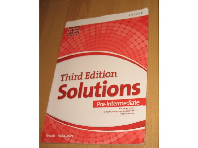 SOLUTIONS PRE-INTERMEDIATE THIRD EDITION RADNA SVESKA