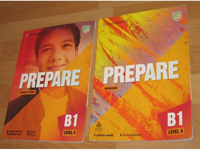 PREPARE B1 LEVEL 4 UDZBENIK + RADNA SVESKA CAMBRIDGE
