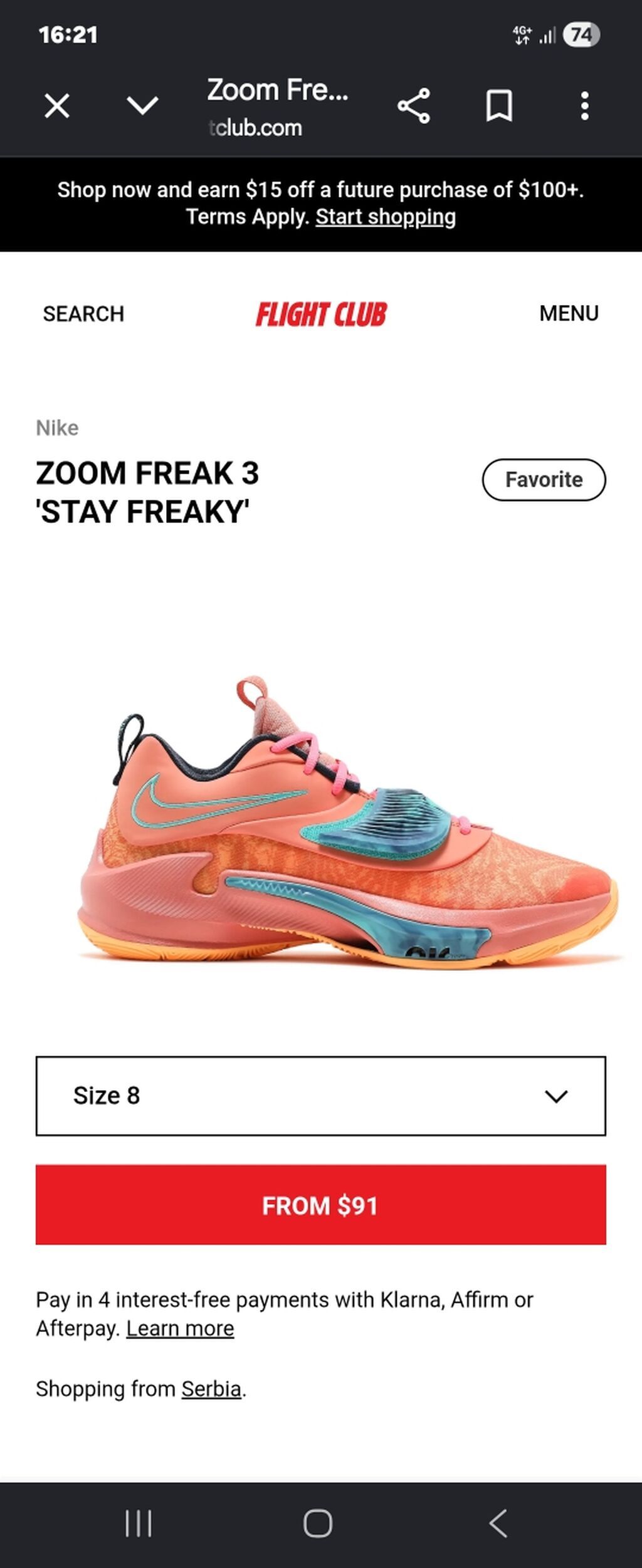 Nike Zoom Freak 3 “Stay Freaky” patike za košarku,42 br 26.5 ug -