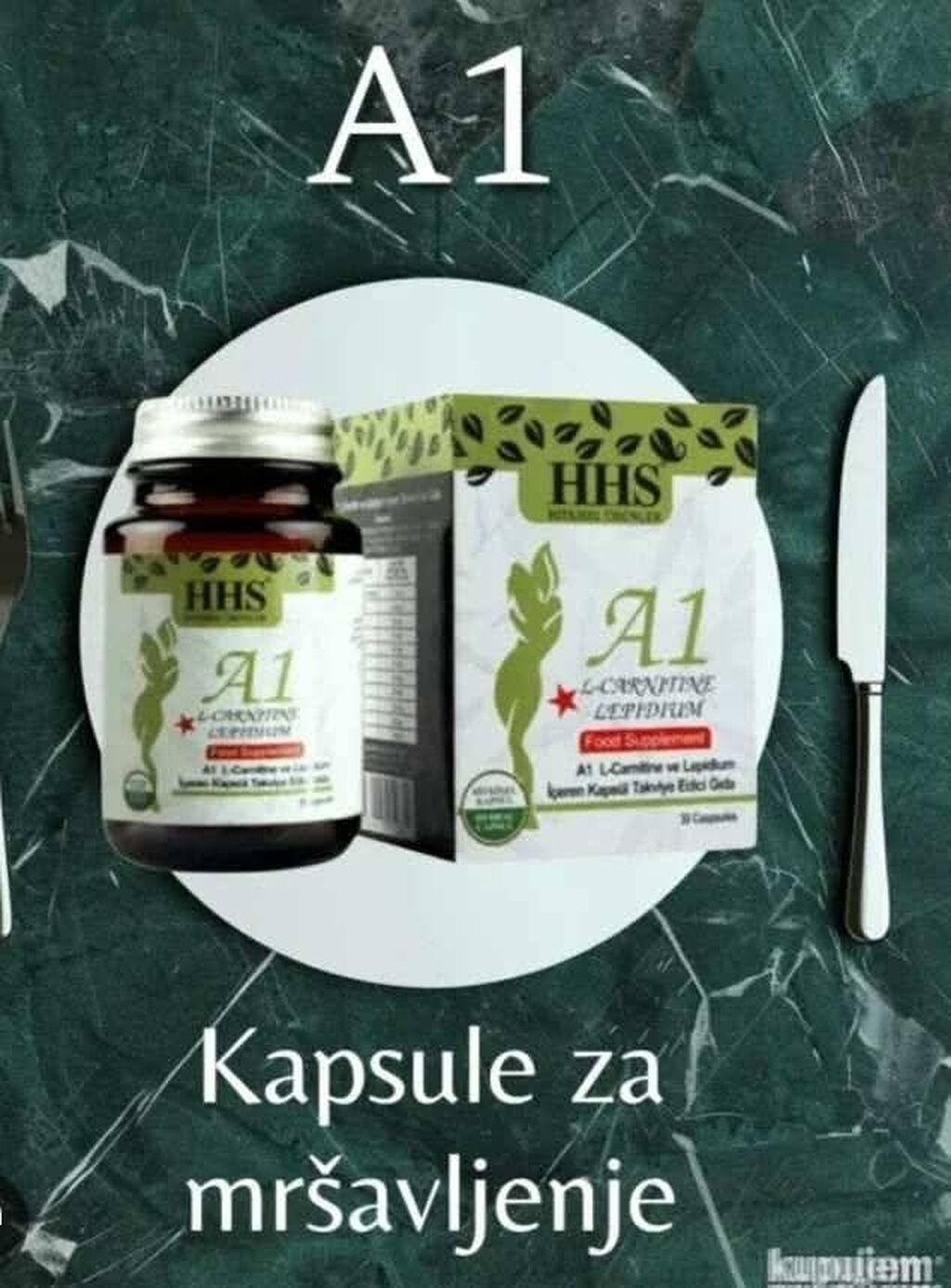 A1 kapsule za mršavljenje – HHS - Dodatak ishrani sa L‑karnitinom i