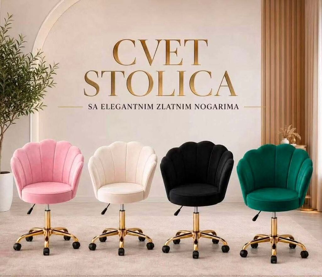‼️Stolica Cvet sada u vise Boja ‼️Roza Bez Crna Braun Zelena i
