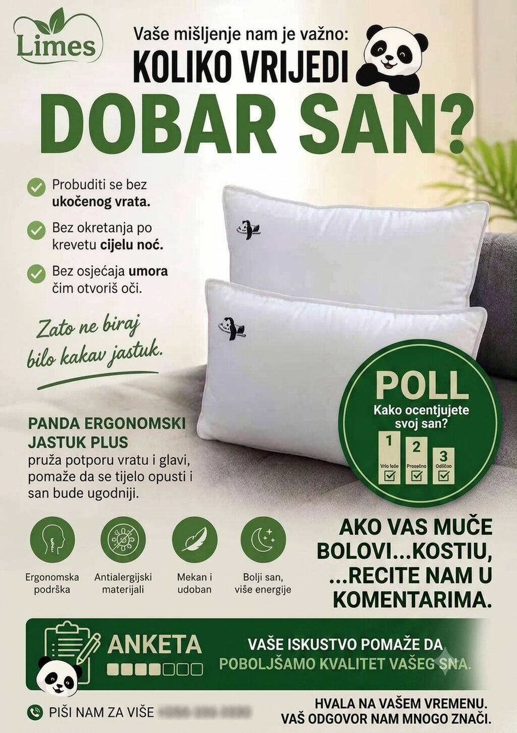 Koliko cenite dobar san? Ocenite vaš kvalitet sna od 1 do 10 u